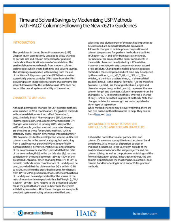 New USP Guideline White Paper