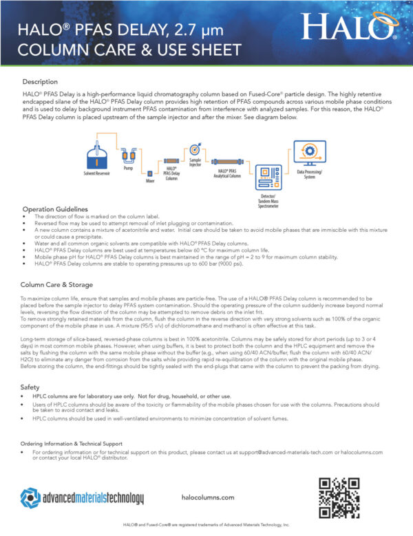 HALO® Care and Use Documents