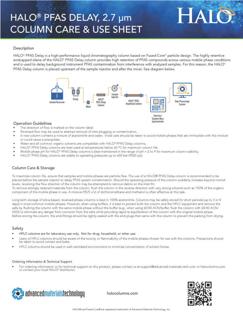 HALO® Care and Use Documents